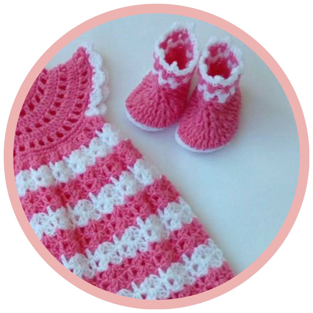 Roze Baby Jurk - Haakpatroon | Een Mooi Gebaar